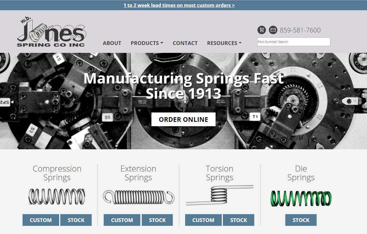 W.B. Jones Launches Newly Enhanced Website - WB Jones